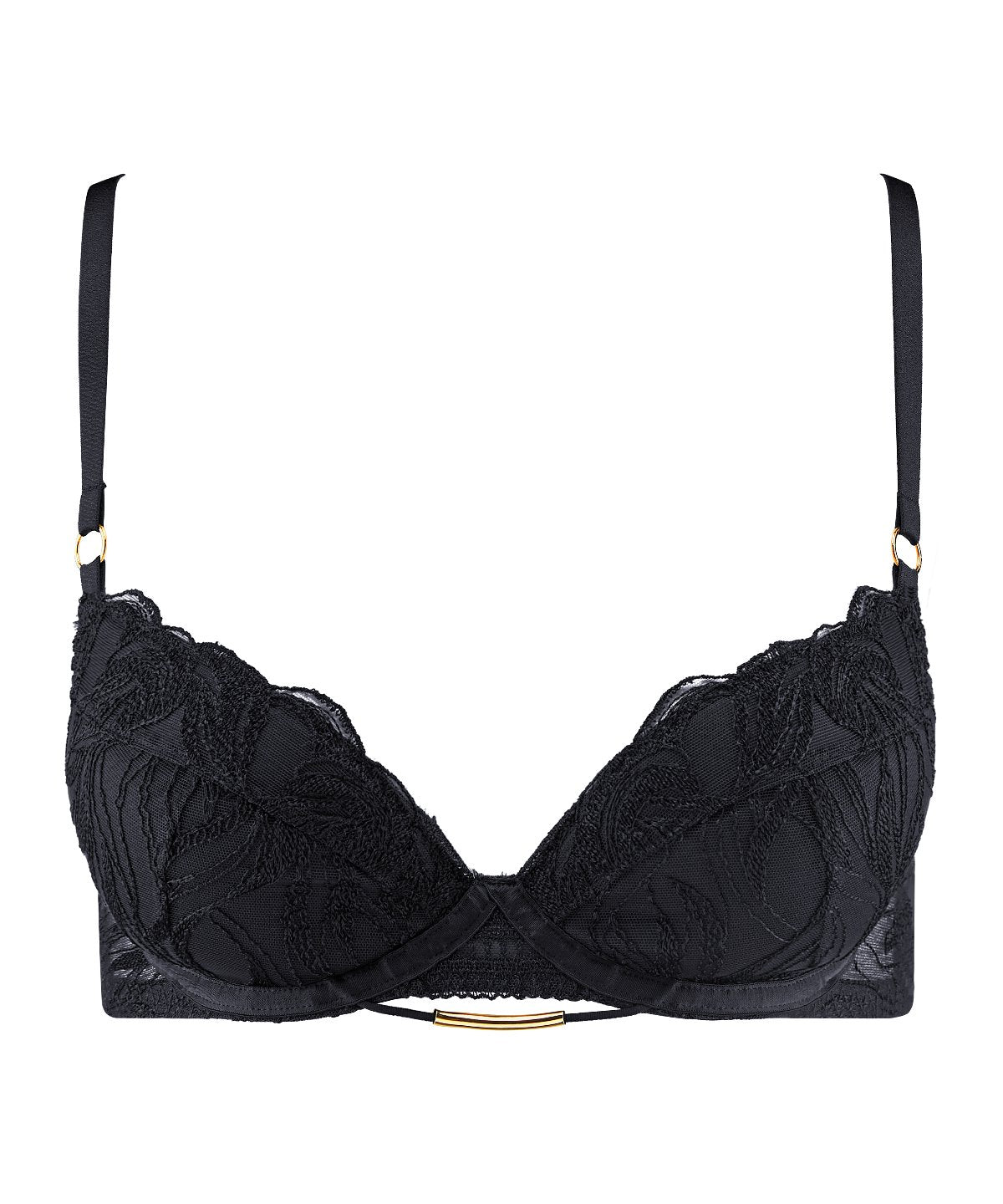 Into The Groove Black Push-up bra | Aubade