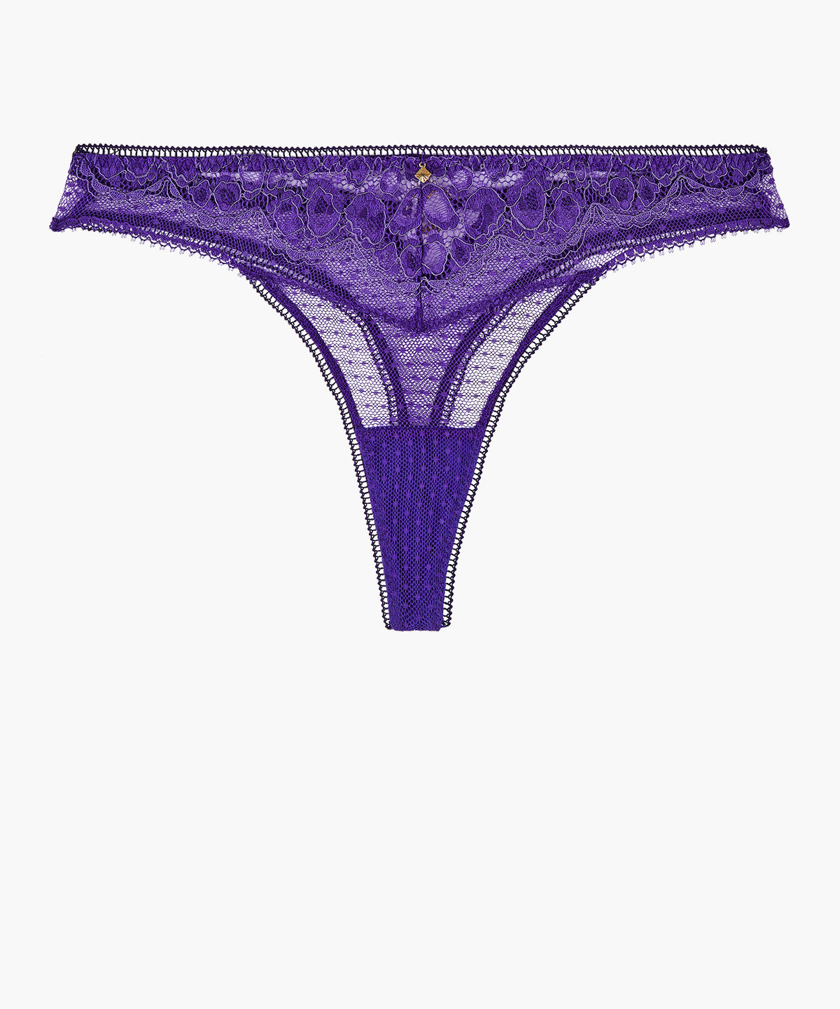 Illusion Fauve Ultraviolet Tanga | Aubade