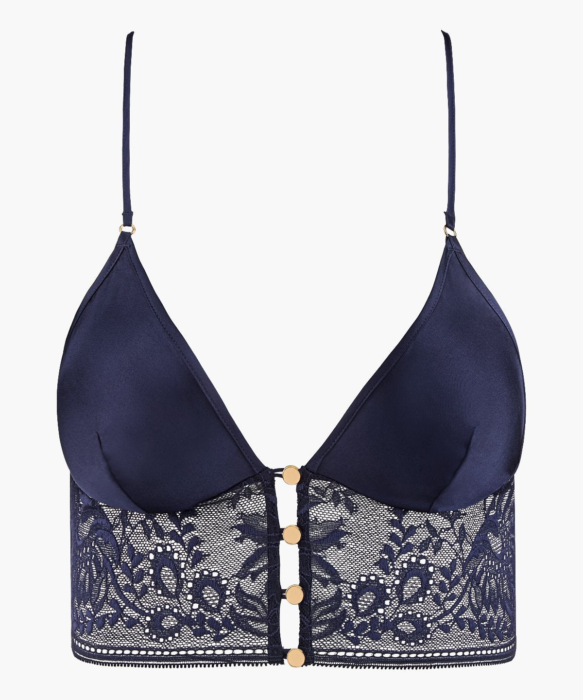 Midnight Whisper Evening Blue Triangle bra | Aubade