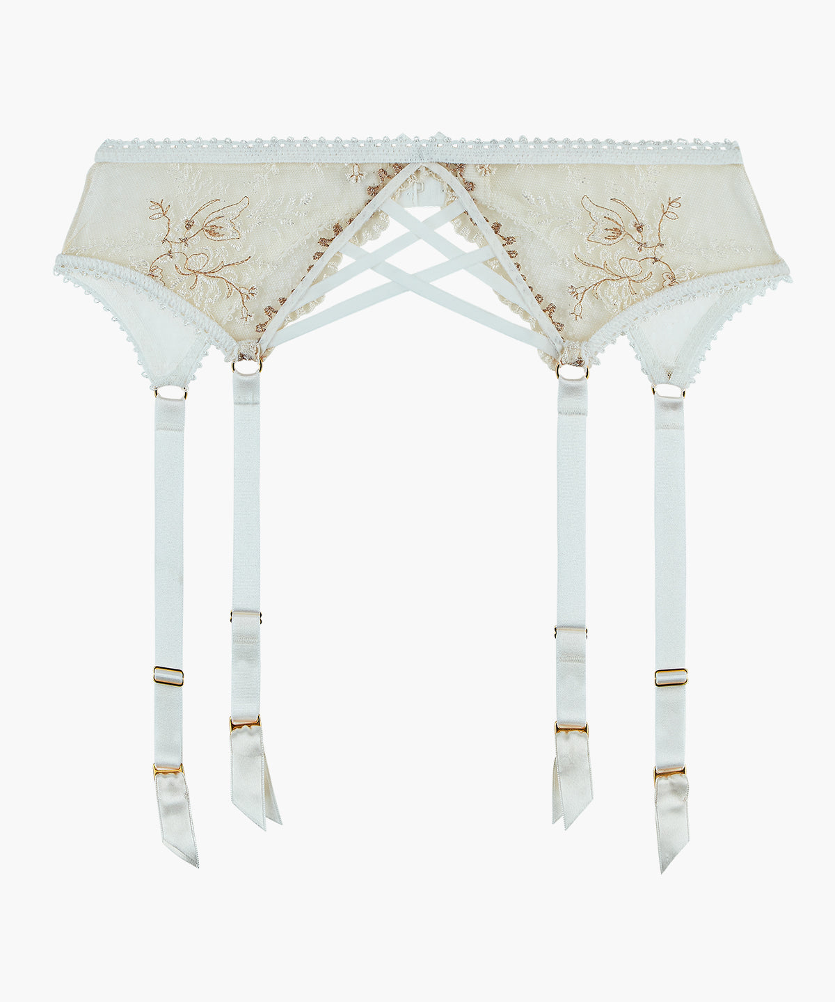 Trésor Infini White wind Suspender belt | Aubade