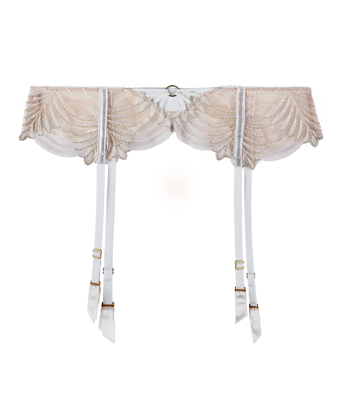 Hypnolove Gold Feather Suspender belt | Aubade