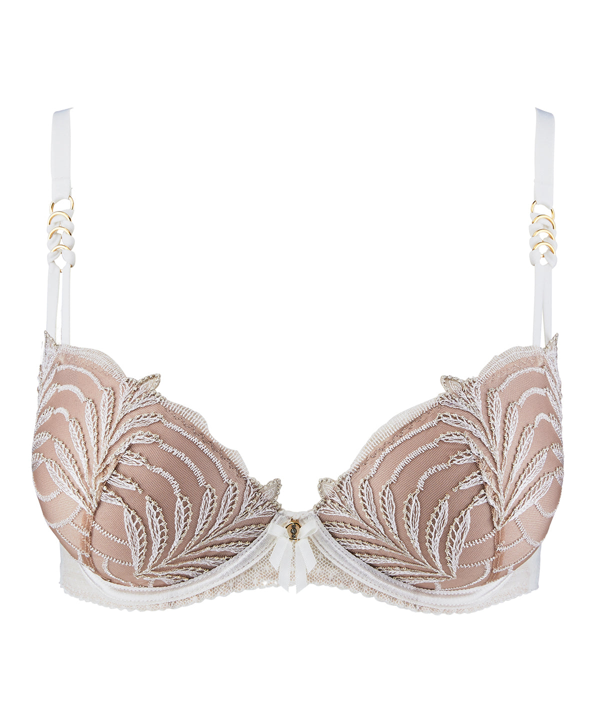 Hypnolove Gold Feather Moulded push-up bra | Aubade