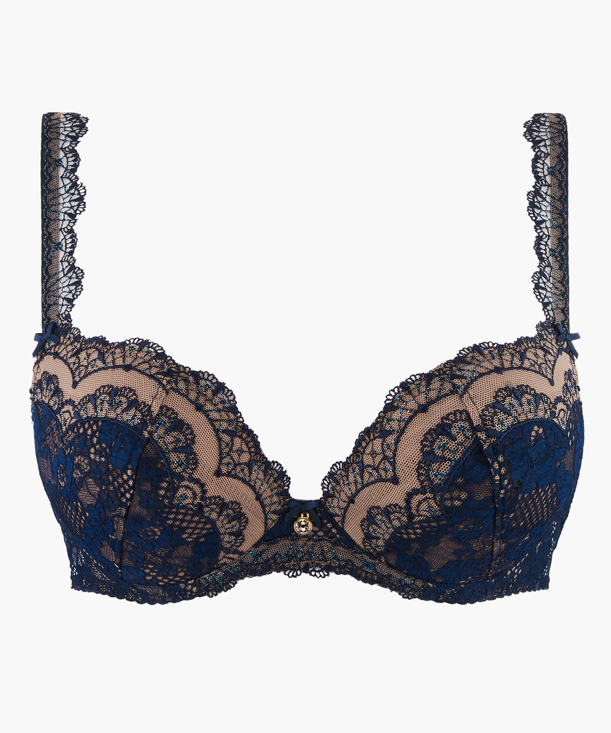 Soleil Nocturne Crépuscule Blue Push-up bra | Aubade