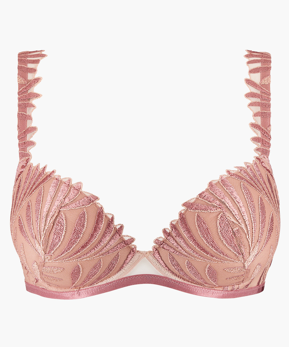 Sensory Illusion Silk Rose Moulded push-up bra | Aubade